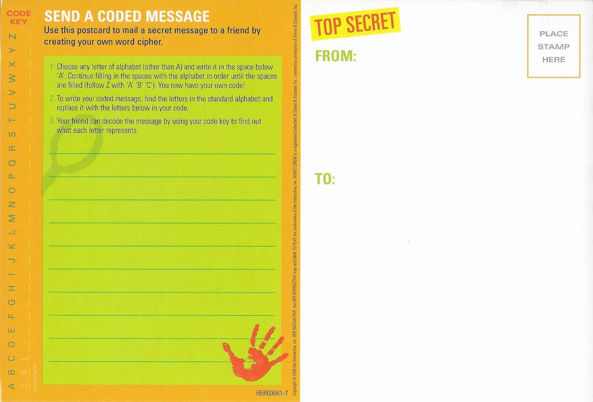 Nancy Drew: Danger by Design cover or packaging material - MobyGames