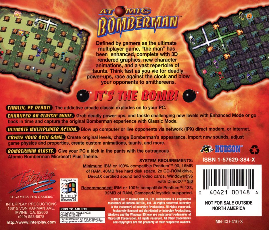 Atomic Bomberman cover or packaging material - MobyGames