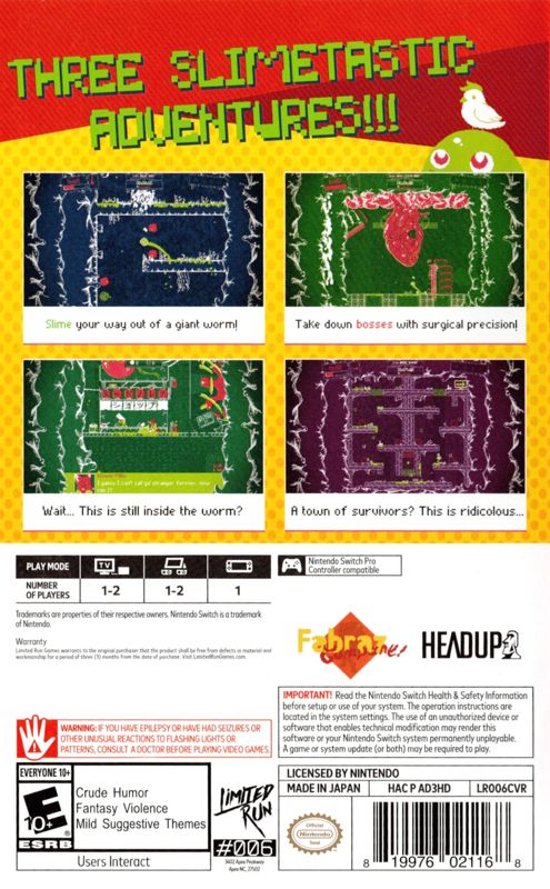 Slime-san: Superslime Edition cover or packaging material - MobyGames