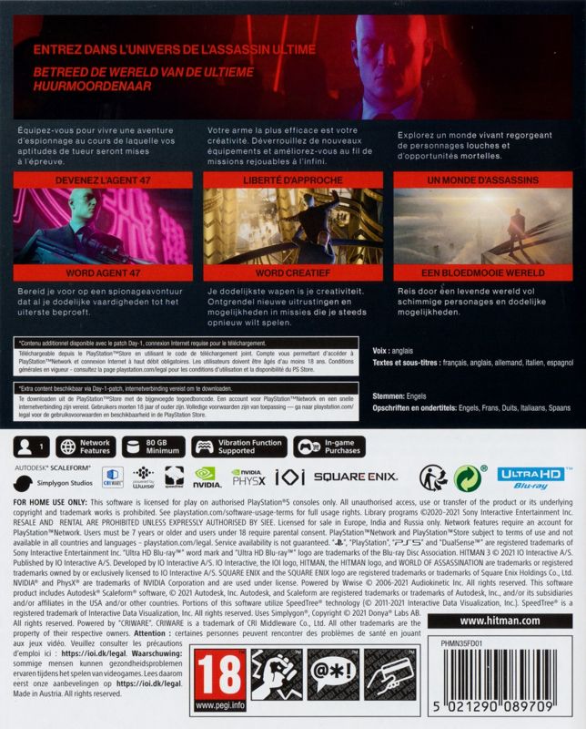 Hitman III cover or packaging material - MobyGames