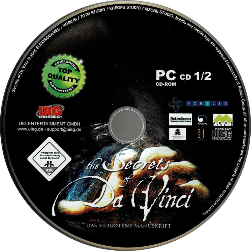 The Secrets of Da Vinci: The Forbidden Manuscript cover or packaging ...