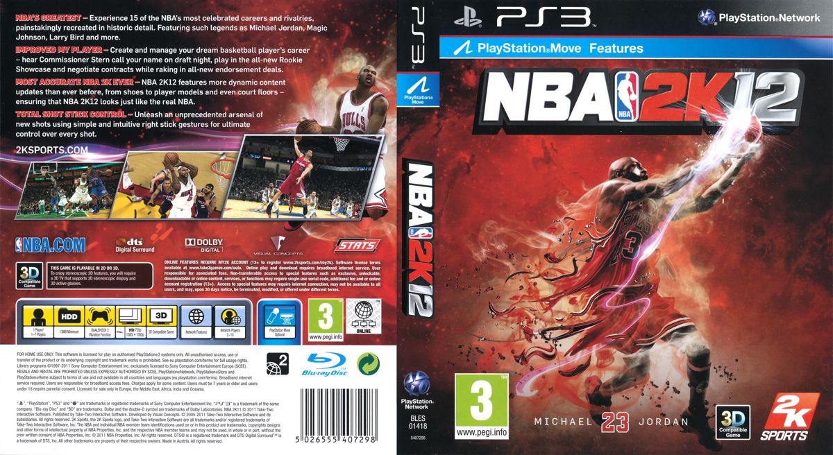 NBA 2K12 cover or packaging material - MobyGames