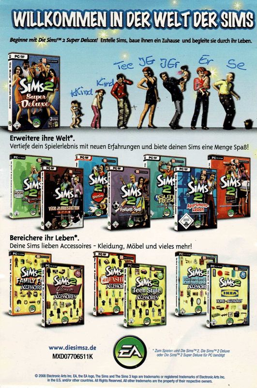 The Sims 2: Double Deluxe cover or packaging material - MobyGames