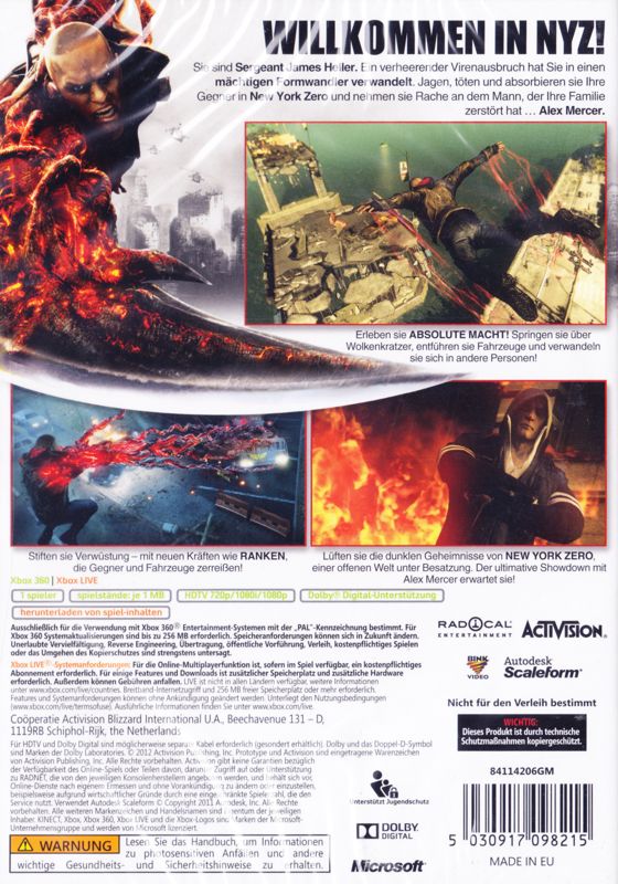 Prototype 2 cover or packaging material - MobyGames