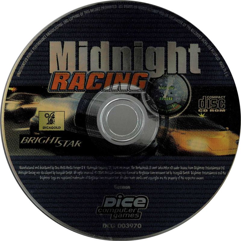 Midnight Racing cover or packaging material - MobyGames
