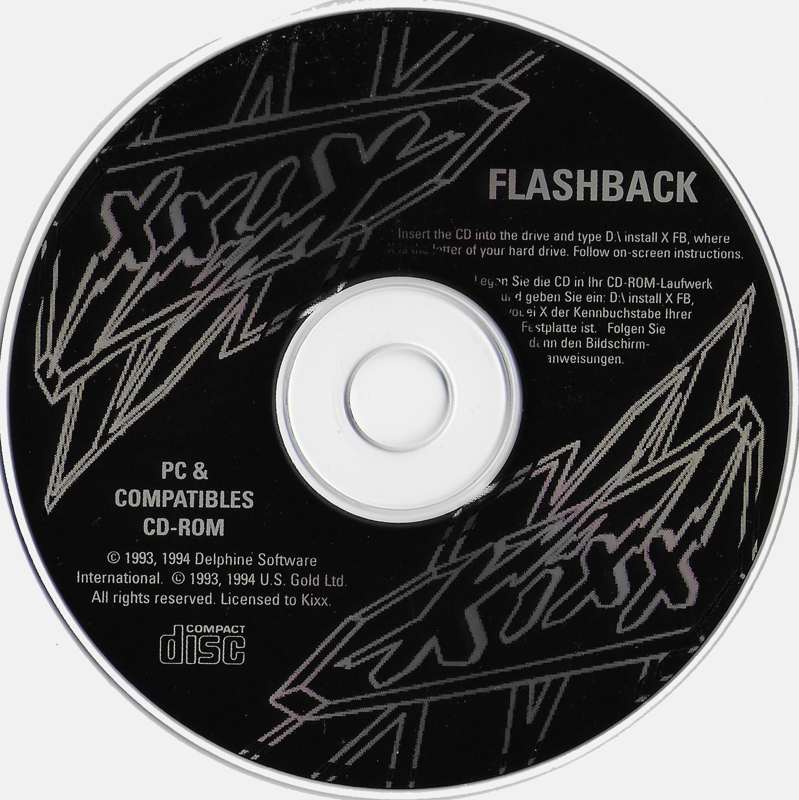 Flashback: The Quest for Identity cover or packaging material - MobyGames