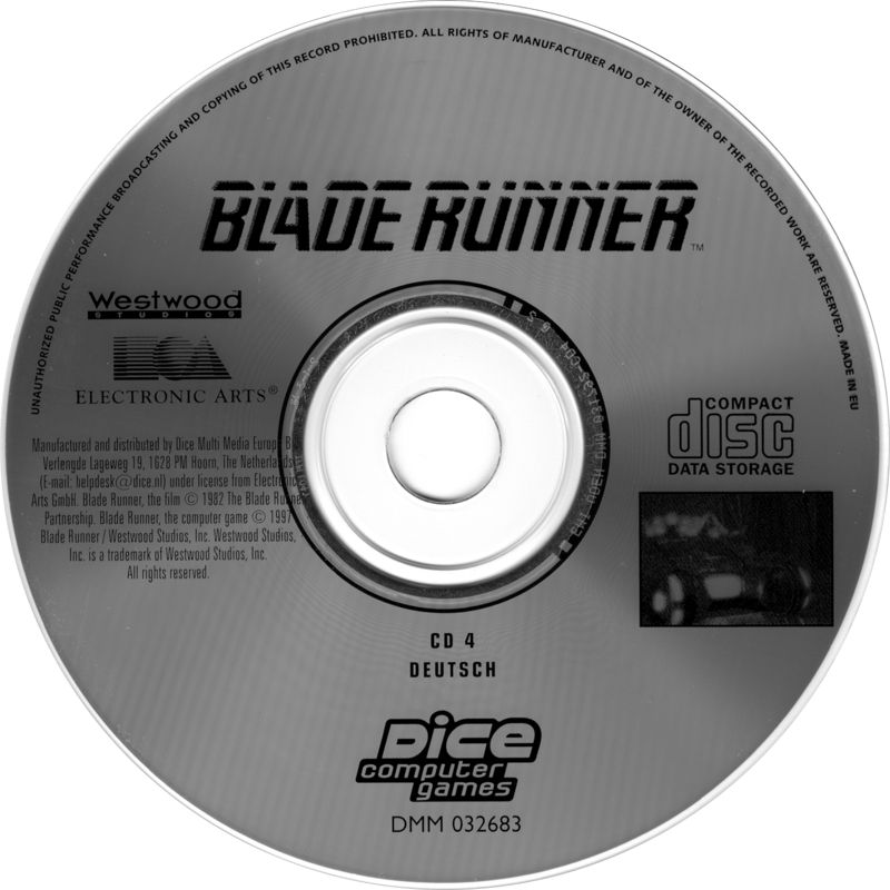 Blade Runner cover or packaging material - MobyGames