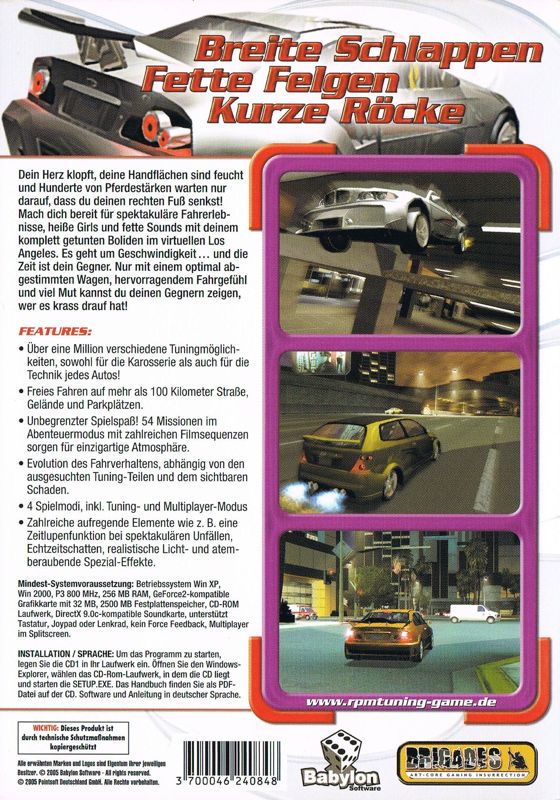 Top Gear: RPM Tuning cover or packaging material - MobyGames