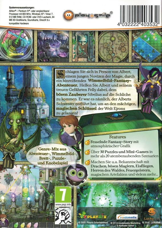 Elementals: The Magic Key cover or packaging material - MobyGames