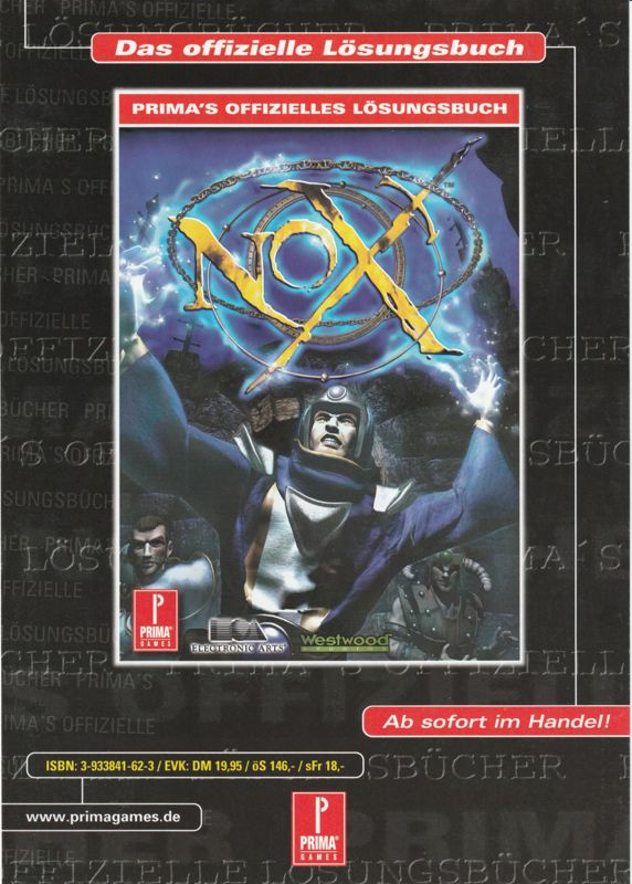 Nox cover or packaging material - MobyGames