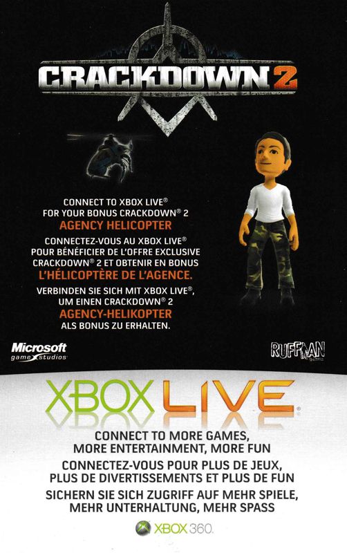 Crackdown 2 cover or packaging material - MobyGames