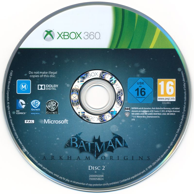 Batman: Arkham Origins cover or packaging material - MobyGames