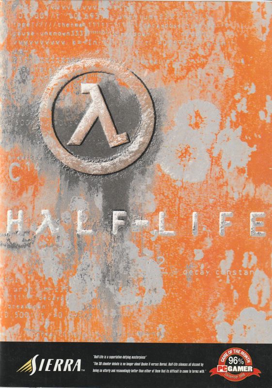 Half-Life cover or packaging material - MobyGames