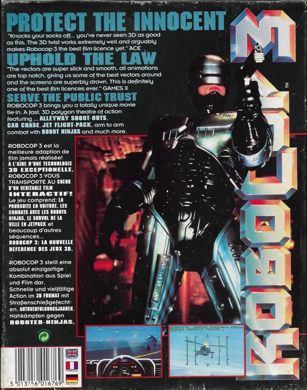 RoboCop 3 cover or packaging material - MobyGames