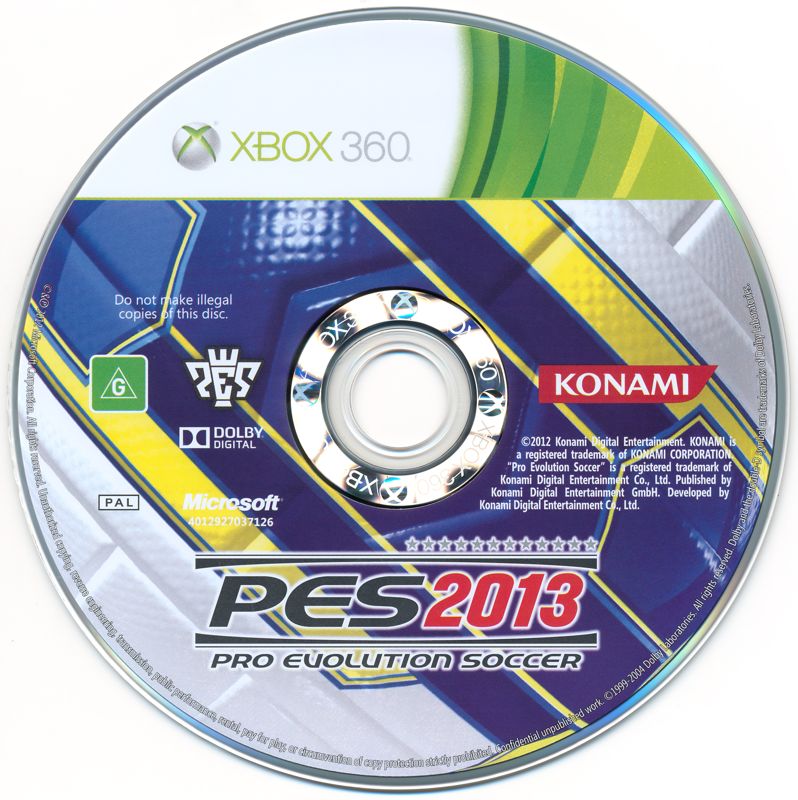 PES 2013: Pro Evolution Soccer cover or packaging material - MobyGames