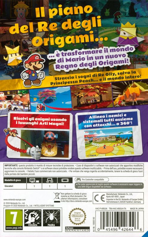 Paper Mario: The Origami King cover or packaging material - MobyGames