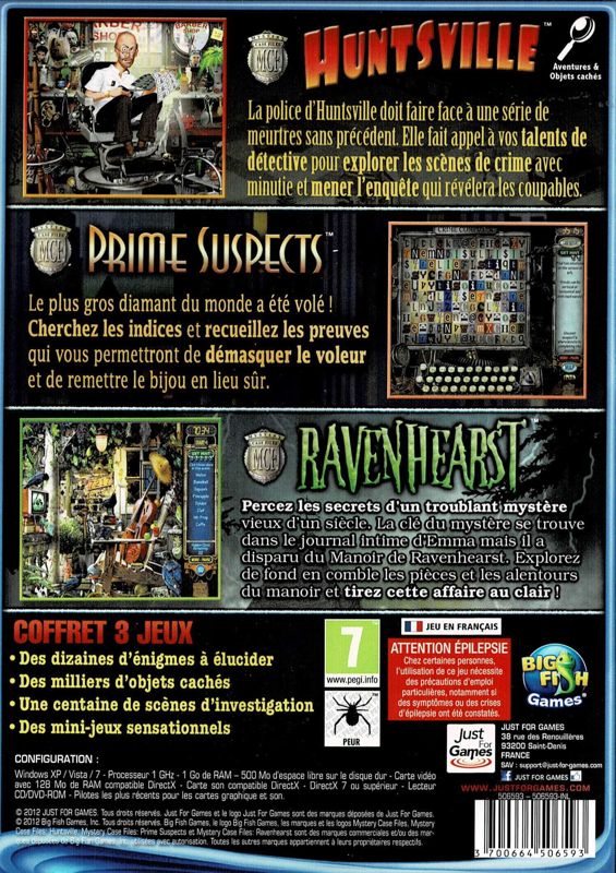 Mystery Case Files Collection cover or packaging material - MobyGames