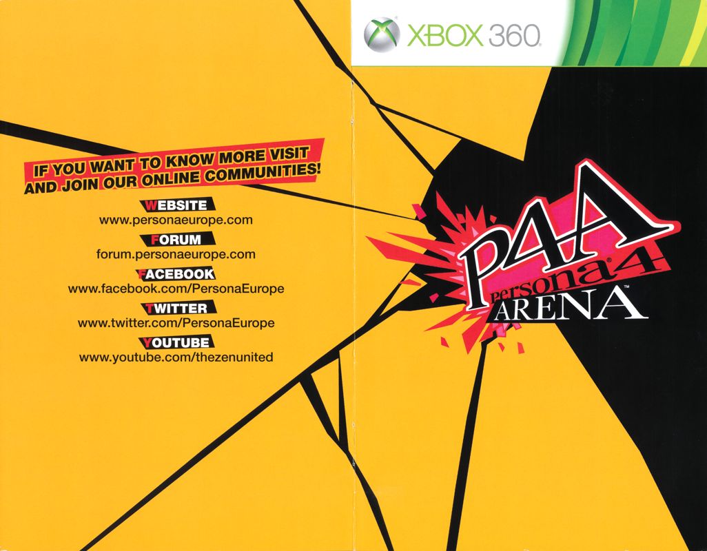 Persona 4: Arena cover or packaging material - MobyGames
