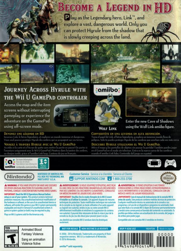 The Legend of Zelda: Twilight Princess HD cover or packaging material ...