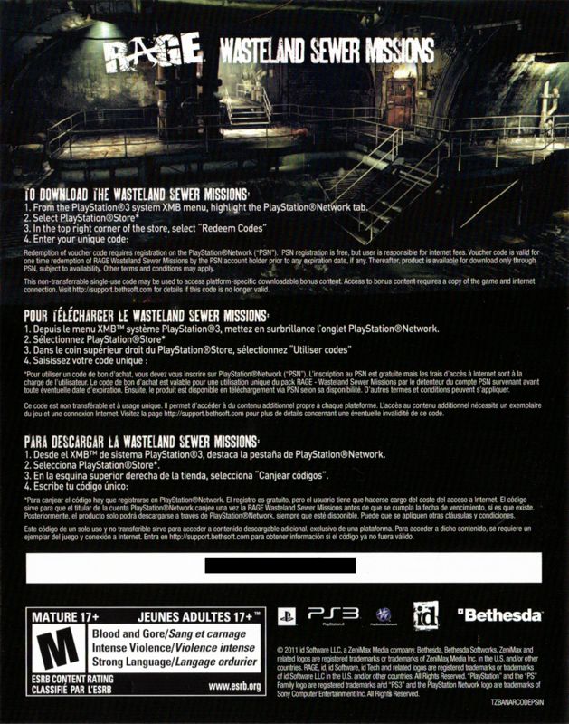 Rage (Anarchy Edition) cover or packaging material - MobyGames