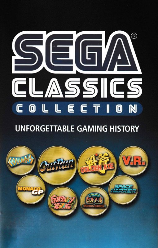 Sega Classics Collection cover or packaging material - MobyGames