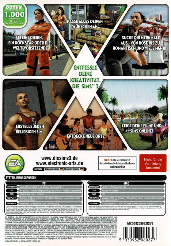 The Sims 3 cover or packaging material - MobyGames