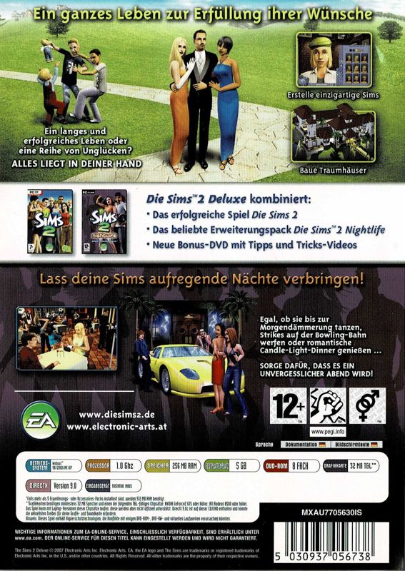 The Sims 2: Deluxe cover or packaging material - MobyGames
