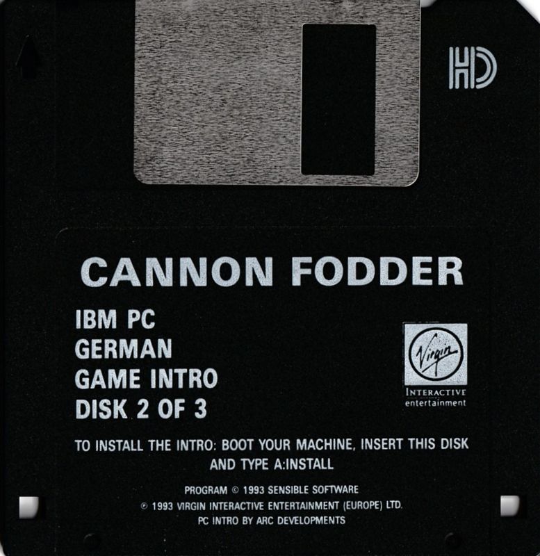 Cannon Fodder cover or packaging material - MobyGames