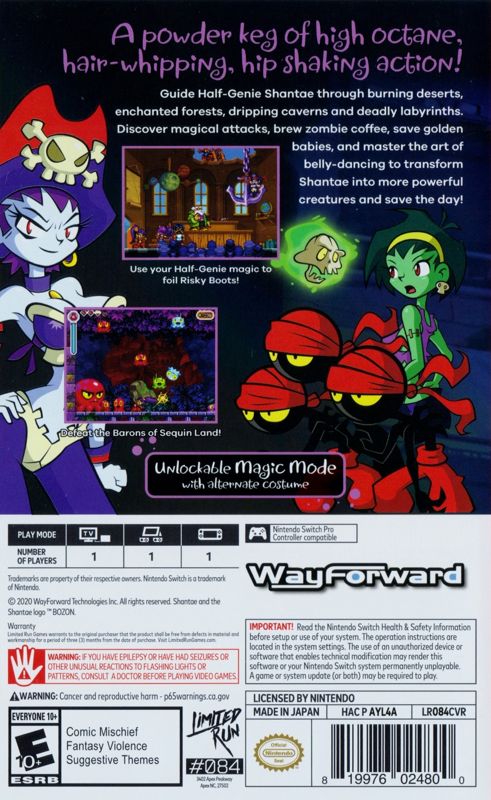 Shantae: Risky's Revenge - Director's Cut cover or packaging material ...