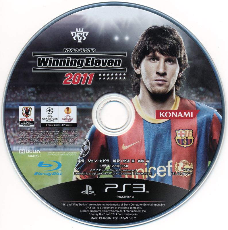 PES 2011: Pro Evolution Soccer cover or packaging material - MobyGames