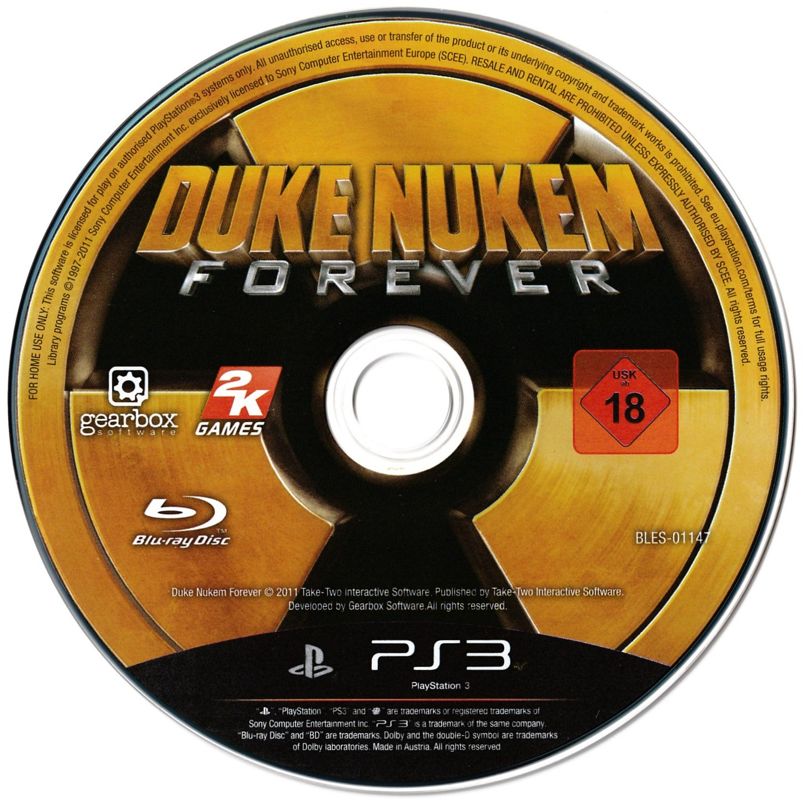 Duke Nukem Forever cover or packaging material - MobyGames
