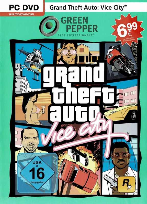 Grand Theft Auto: Vice City cover or packaging material - MobyGames