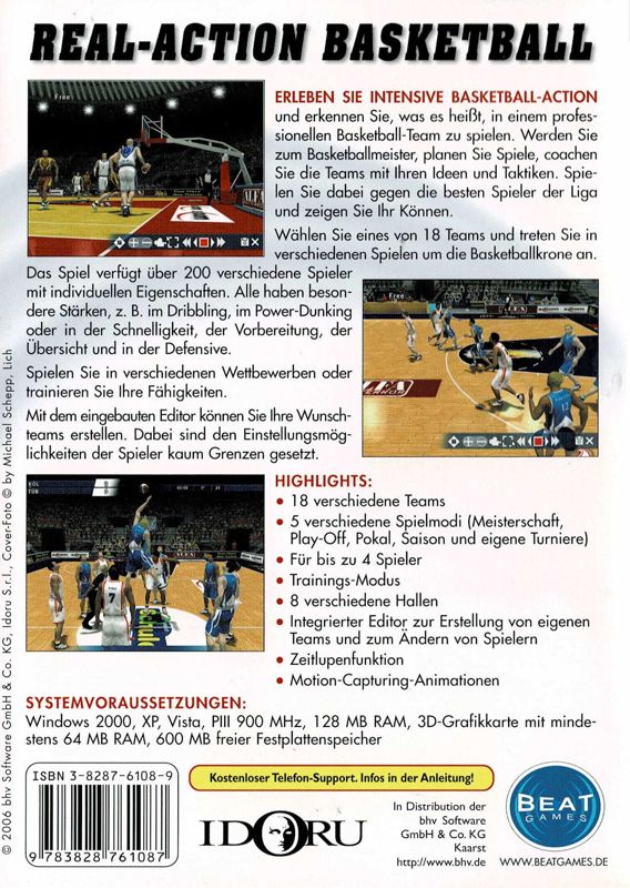 Real-Action Basketball cover or packaging material - MobyGames