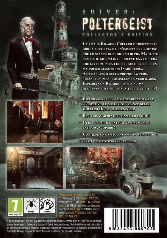 Shiver: Poltergeist (Collector's Edition) cover or packaging material ...