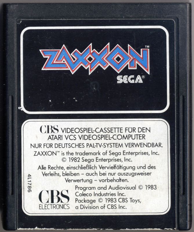 Zaxxon cover or packaging material - MobyGames
