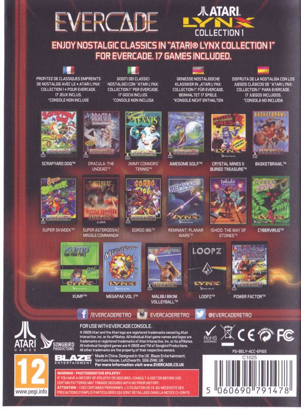Atari Lynx Collection 1 cover or packaging material - MobyGames