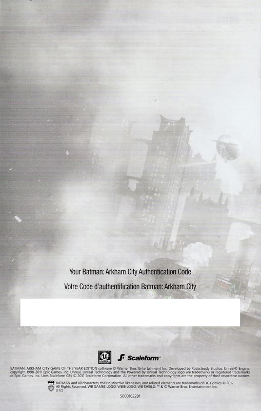 Batman: Arkham City - Game of the Year Edition cover or packaging ...