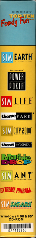 Electronic Arts Top Ten Family Fun Pack cover or packaging material ...