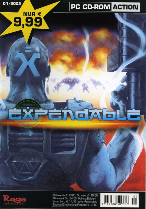 Expendable cover or packaging material - MobyGames