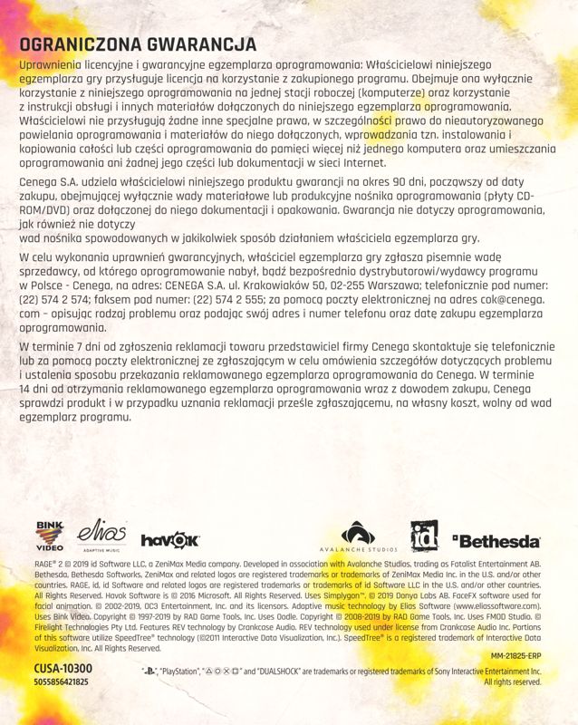 Rage 2 cover or packaging material - MobyGames