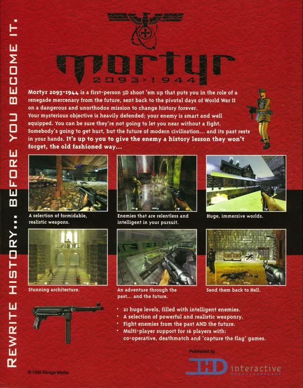 Mortyr: 2093-1944 cover or packaging material - MobyGames
