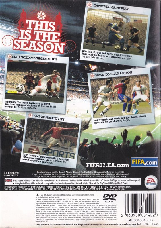 FIFA Soccer 07 cover or packaging material - MobyGames