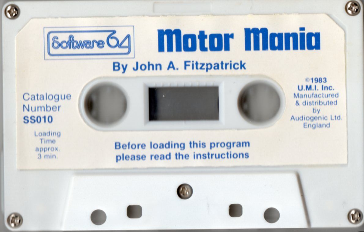 Motor Mania cover or packaging material - MobyGames