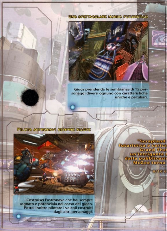 American McGee presents Scrapland cover or packaging material - MobyGames