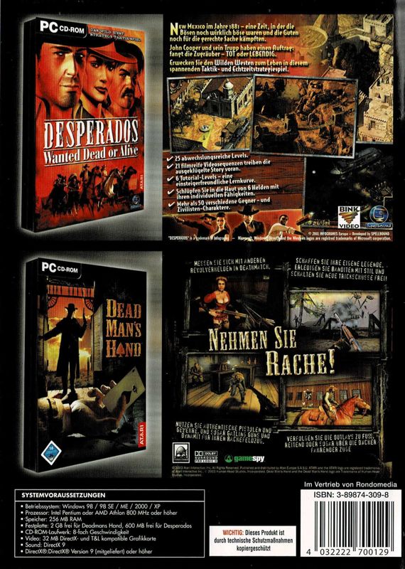 Atari TwinPack: Desperados: Wanted Dead or Alive / Dead Man's Hand ...
