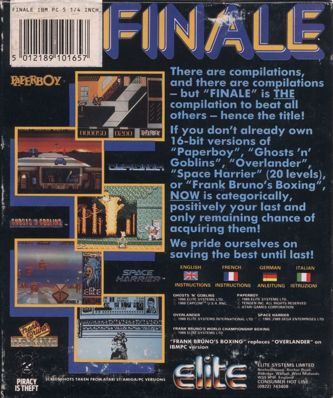 Finale cover or packaging material - MobyGames