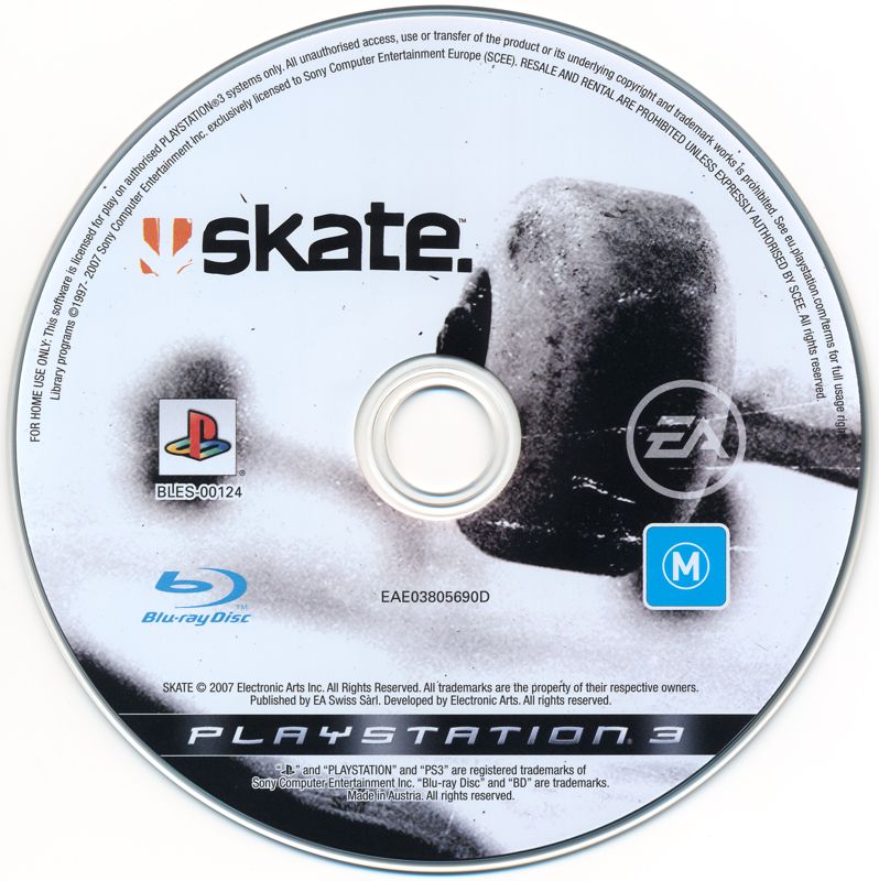 skate. cover or packaging material - MobyGames