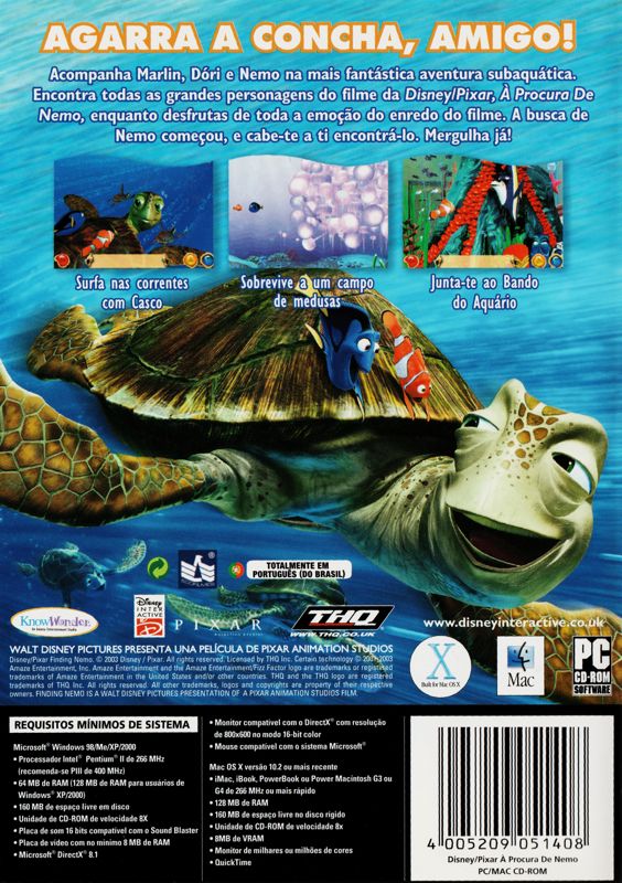 Disney•Pixar Finding Nemo cover or packaging material - MobyGames