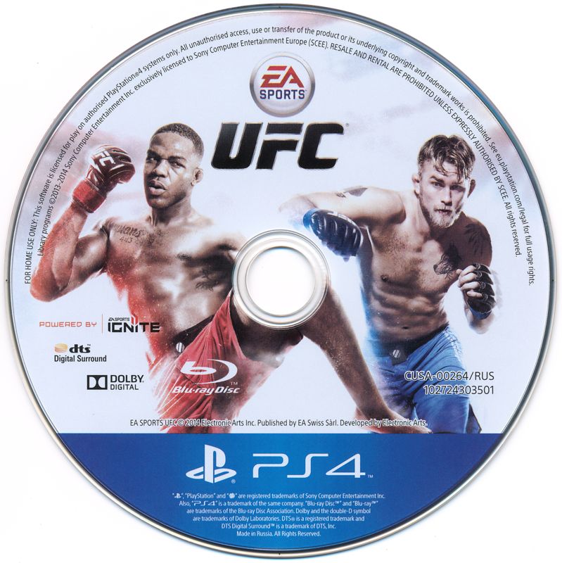 UFC cover or packaging material - MobyGames