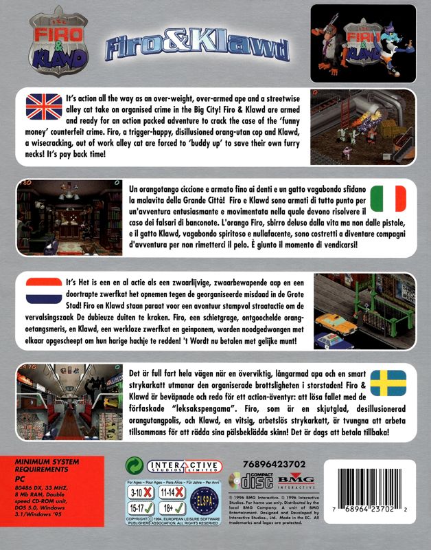 Firo & Klawd cover or packaging material - MobyGames